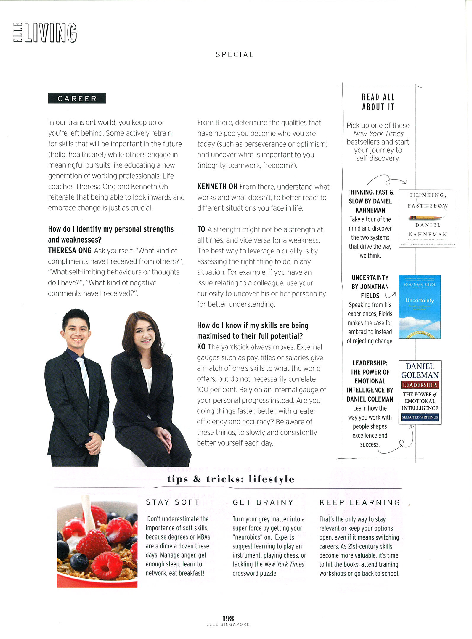 Stay ahead in your career (Kenneth Oh in Elle, Apr 2016) - Live Your Mark